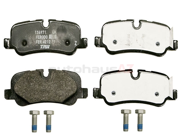 Genuine Land Rover LR055454 Brake Pad Set; Rear | LR015519 LR019627 ...