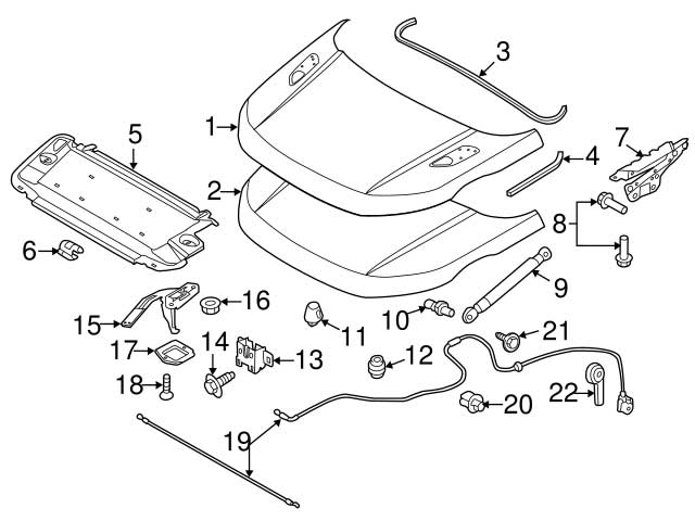 Genuine Land Rover LR065339 Hood Latch Assembly - Land Rover ...