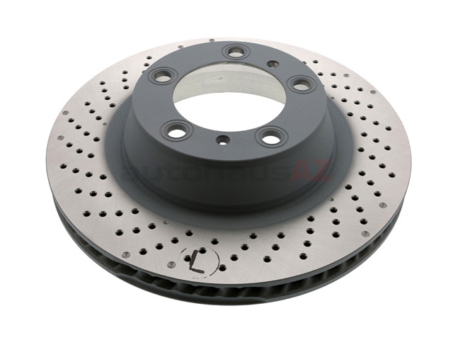 Sebro Coated 99135240100, 205861C Disc Brake Rotor; Rear Left - Porsche