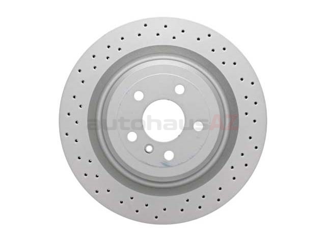 ATE Coated SP22297 Disc Brake Rotor; Rear - Mercedes | 1664230312 ...