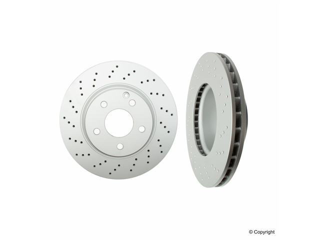 ATE Coated 2204210912 Disc Brake Rotor - Mercedes | 2411287125102