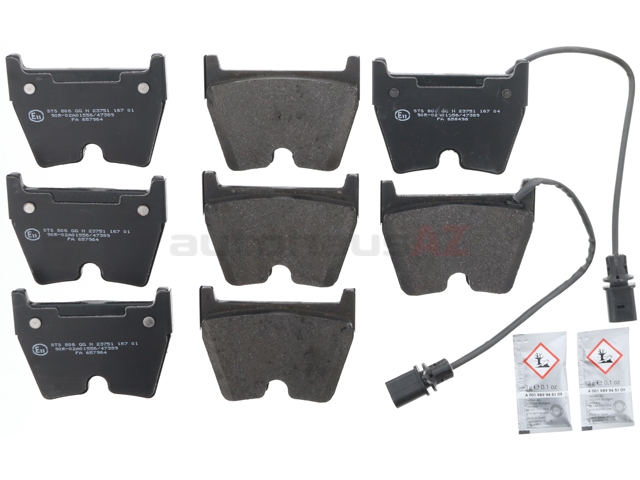STS Friction 4B3698151A, 1005799 Brake Pad Set; Front - Audi
