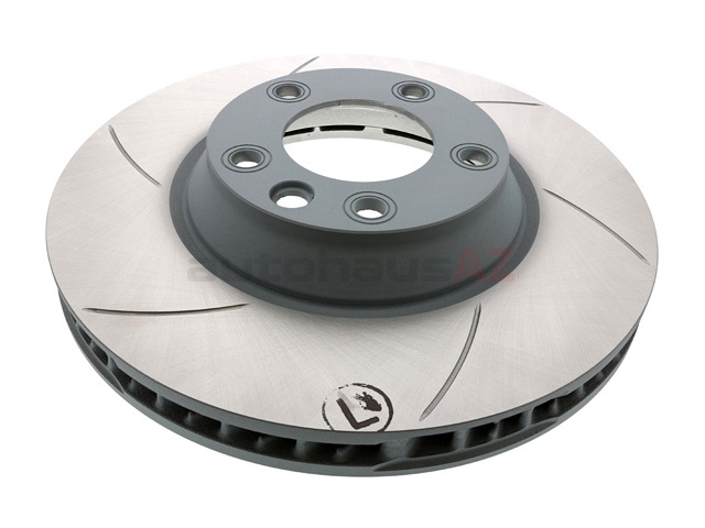 Sebro Slotted & Coated 95535140151, 909351C Disc Brake Rotor; Front ...