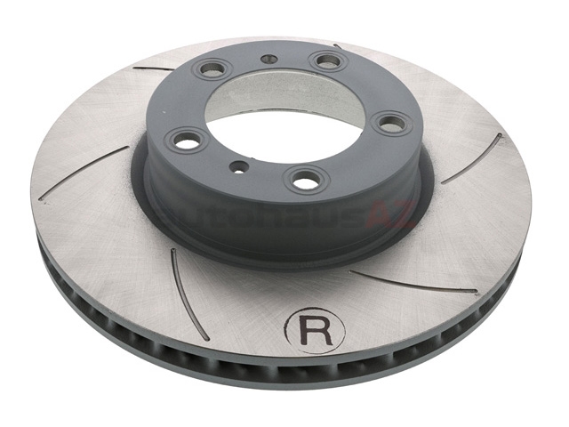 Sebro Slotted & Coated 98135140201, 909370C Disc Brake Rotor; Front ...