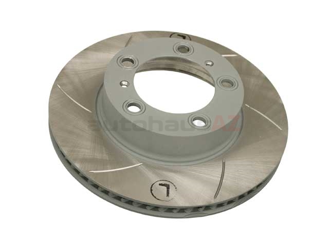 Sebro Slotted & Coated 98735140101, 909327C Disc Brake Rotor; Front ...