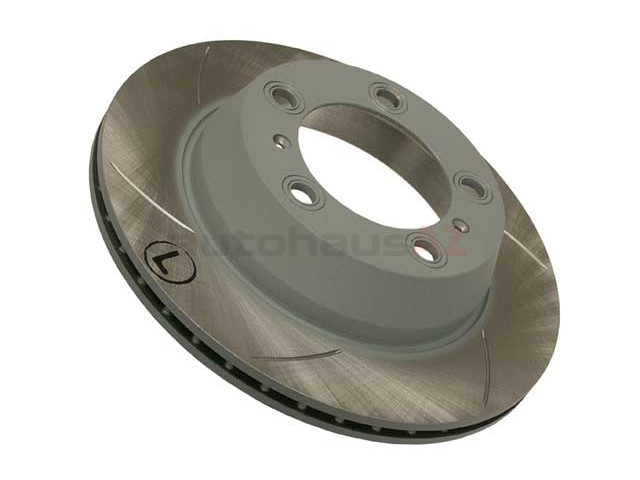 Sebro Slotted & Coated 98735240101, 909328C Disc Brake Rotor; Rear ...