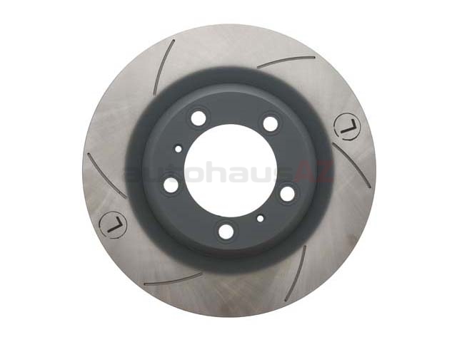 Sebro Slotted & Coated 99135240100, 909361C Disc Brake Rotor; Rear Left ...