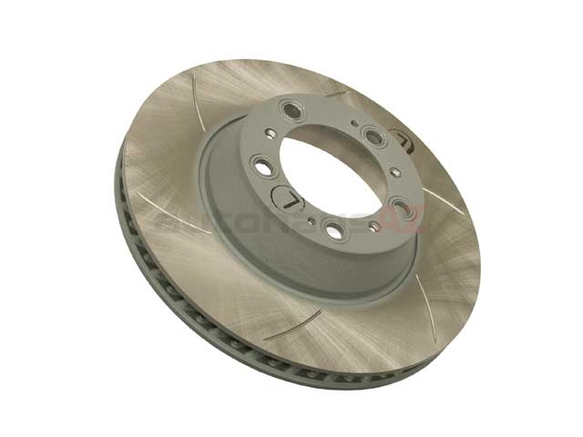 Sebro Slotted & Coated 99635240502, 909323C Disc Brake Rotor; Rear Left ...