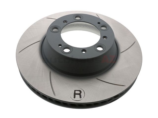 Sebro Slotted & Coated 99635240602, 909324C Disc Brake Rotor; Rear ...
