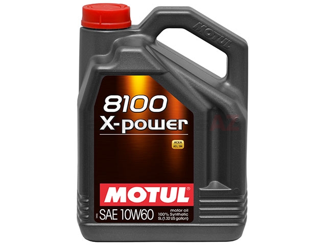 Motul 8100 X-power 106144 Engine Oil; 5 Liter 10W-60 - BMW