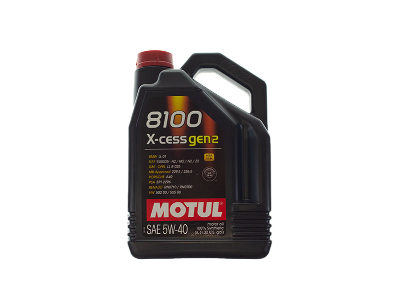 Motul 8100 X-cess gen2 110905 Engine Oil; 5W-40 5 Liter | 102870 109776