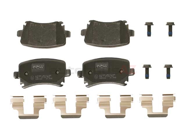 TRW 1K0698451K, GDB1622 Brake Pad Set; Rear - Audi, VW | 1K0698451 ...