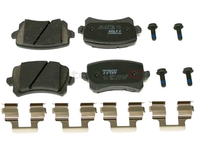 TRW 3C0698451F, GDB1763 Brake Pad Set; Rear - Audi, VW | 3AA698451A