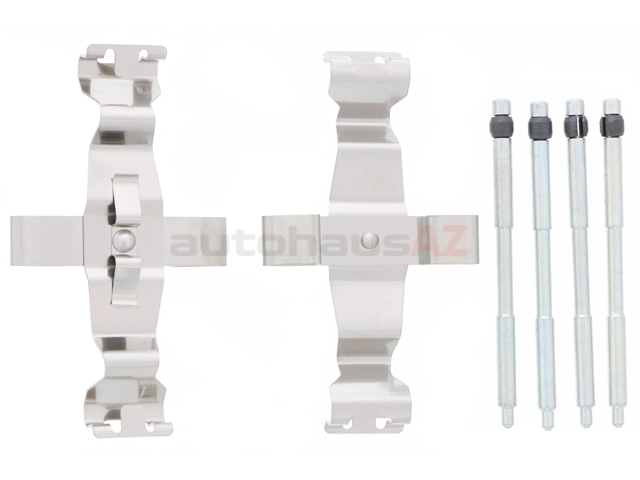 Textar 8R0698269A Disc Brake Hardware Kit; Front - Porsche