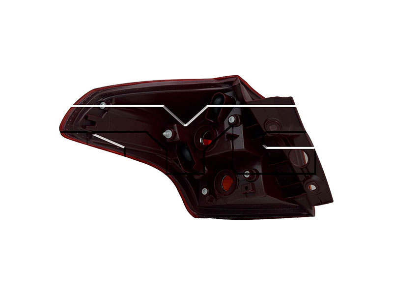 TYC 11-6577-01-9 CAPA Certified Tail Light Assembly; Right Outer ...