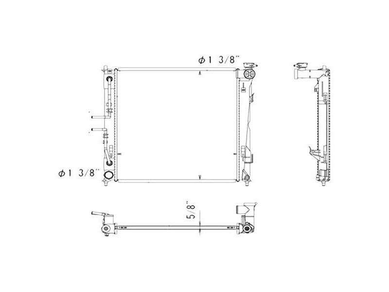 TYC 13189 Radiator Assembly; Primary - Hyundai, Kia | 2219255 ...
