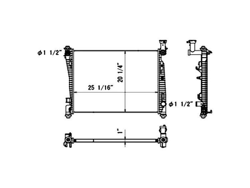 TYC 13204 Radiator Assembly; Primary - Dodge, Jeep | 2219205 55038001AH ...