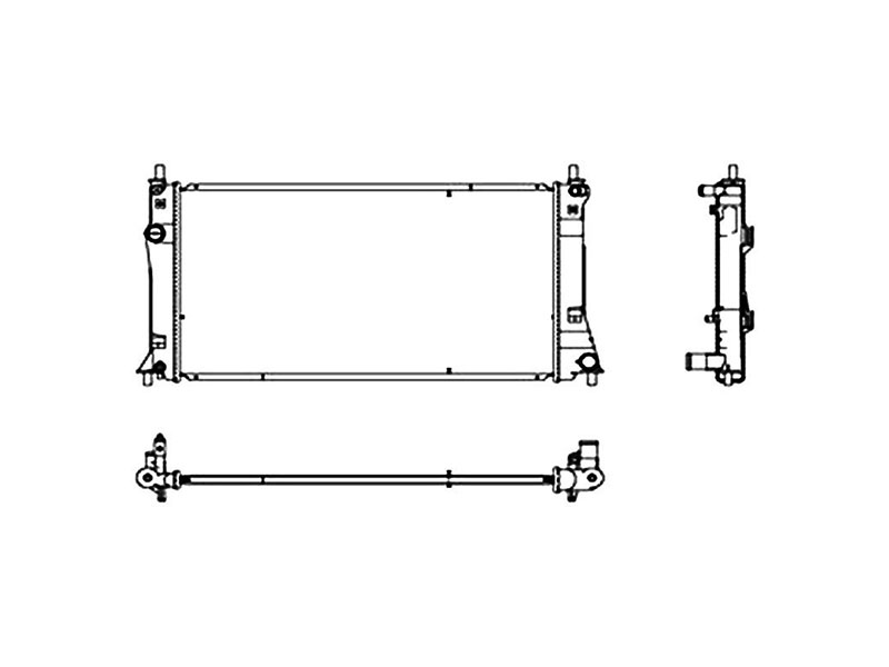 TYC 13220 Radiator Assembly; Primary - Mazda | 2219267 8013220 CU13220 ...