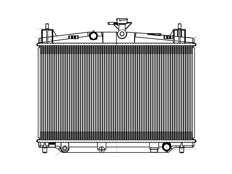 TYC 13233 Radiator Assembly; Primary - Mazda | 2219147 8013233 CU13233 ...