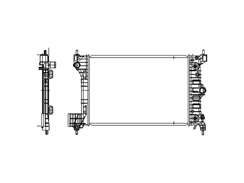 TYC 13247 Radiator Assembly; Primary - Chevrolet | 2219276 8013247 ...