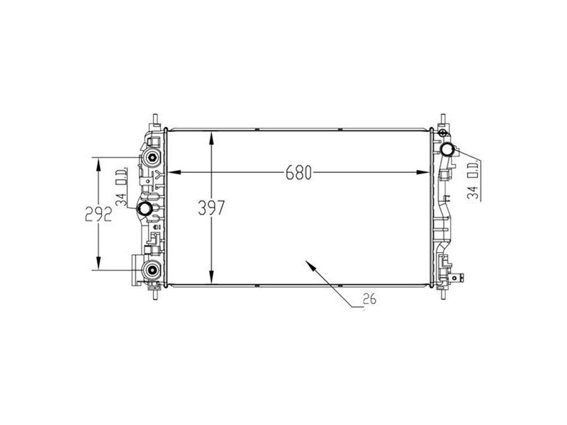 TYC 13325 Radiator Assembly; Primary - Buick | 13267665 2219307 8013325 ...