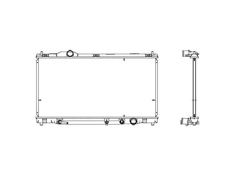 TYC 13334 Radiator Assembly; Primary - Lexus | 1640031640 8012782 ...