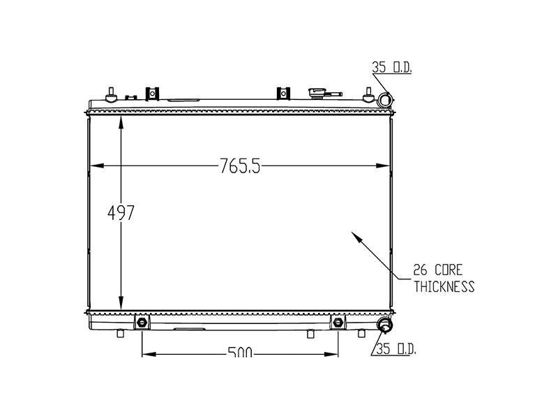 TYC 13348 Radiator Assembly; Primary - Infiniti, Nissan | 214603JA0E ...