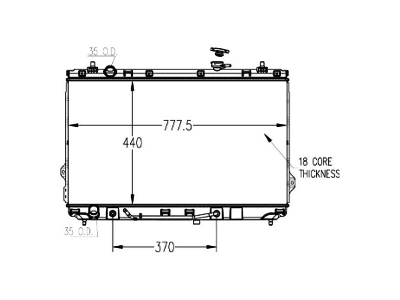 TYC 13393 Radiator Assembly; Primary - Kia | 253104D970 8013393 CU13393 ...