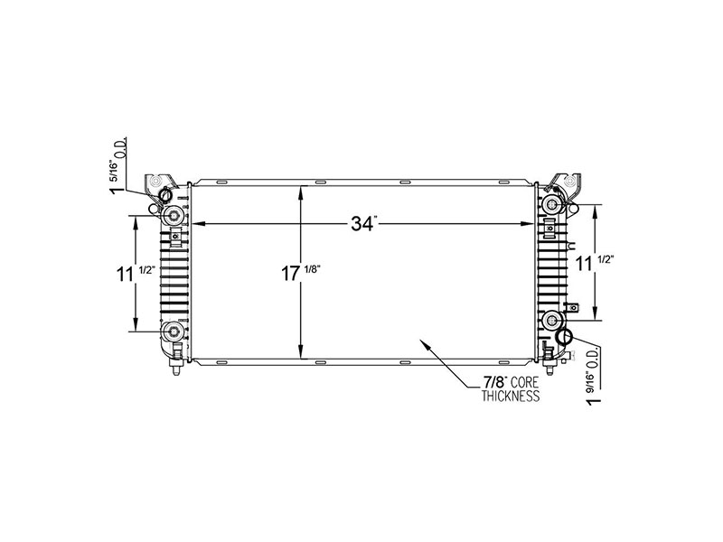 TYC 13397 Radiator Assembly; Primary - Chevrolet, GMC | 2219450 8013397 ...