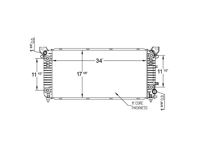 TYC 13398 Radiator Assembly; Primary - Cadillac, Chevrolet, GMC ...