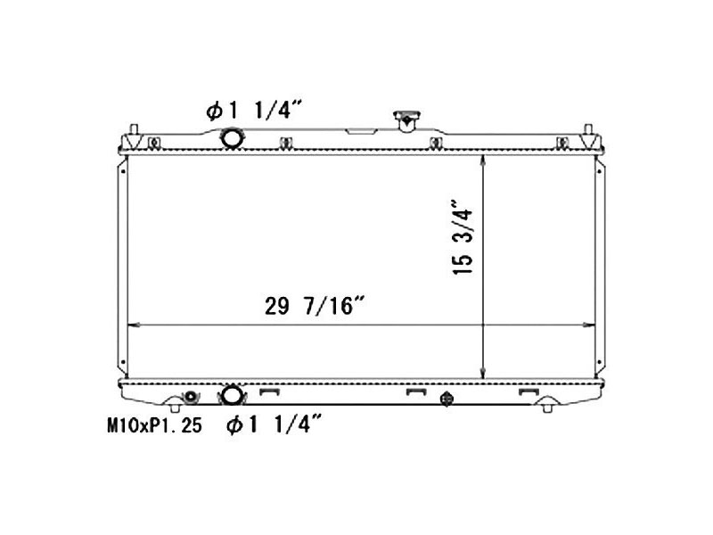 TYC 13418 Radiator Assembly; Primary - Honda | 190105K0A02 2219342 ...