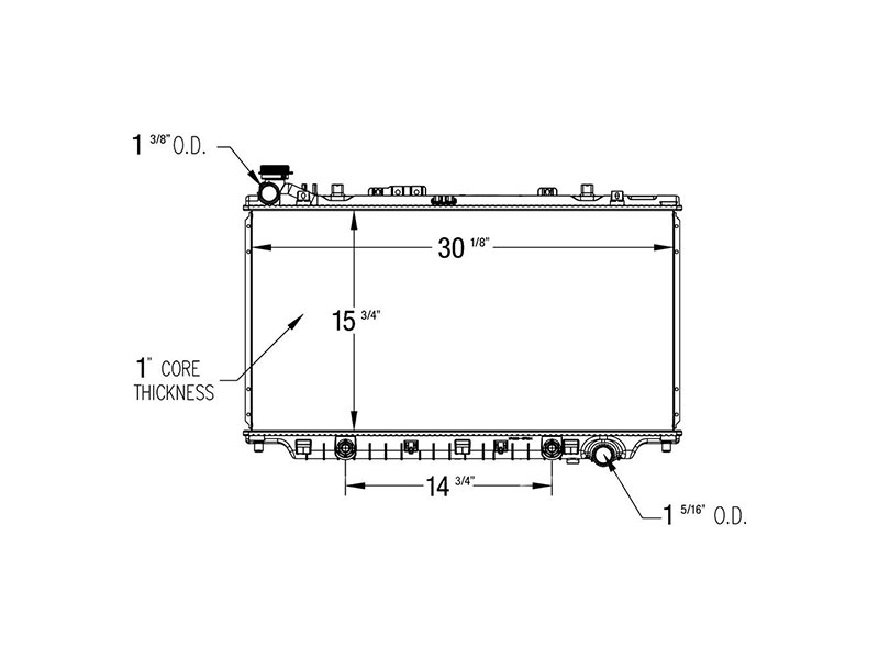 TYC 13473 Radiator Assembly; Primary - Chevrolet | 2219402 8013473 ...