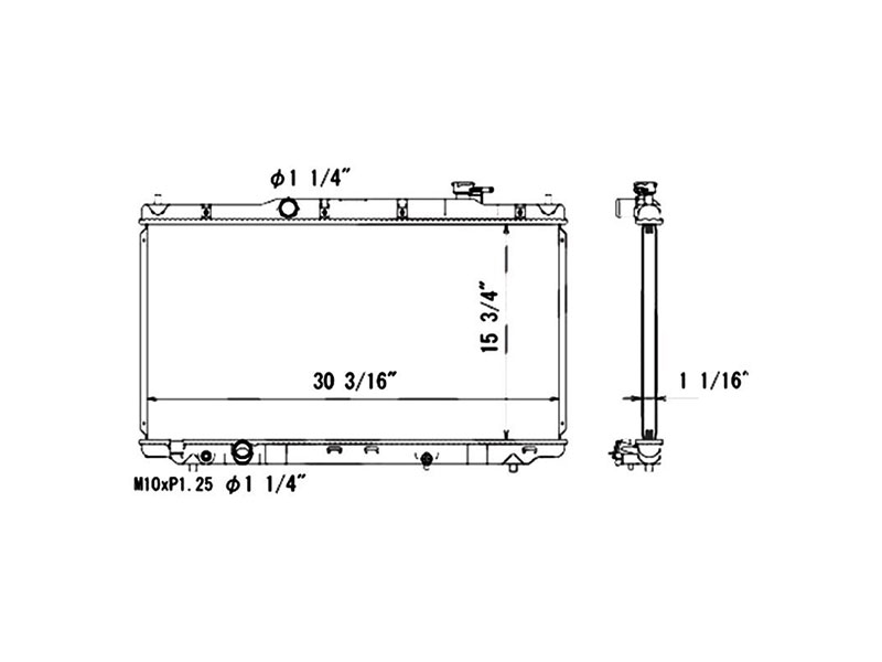 TYC 13516 Radiator Assembly; Primary - Acura | 190105J2A01 2219383 ...