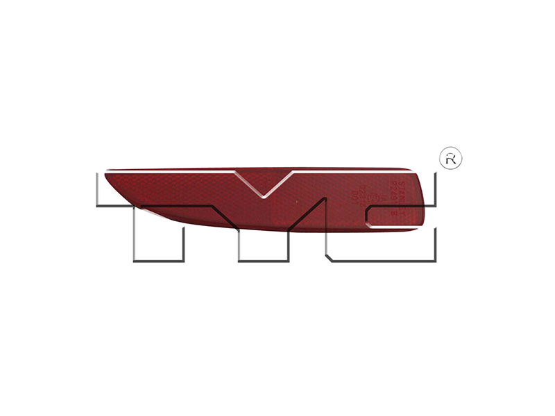TYC 18-6019-00 Reflector Assembly; Rear Right - Mazda | D350515L0E ...