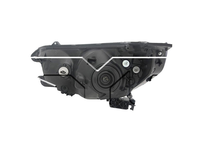 TYC 20-9243-00-9 CAPA Certified Headlight Assembly; Right - Honda ...