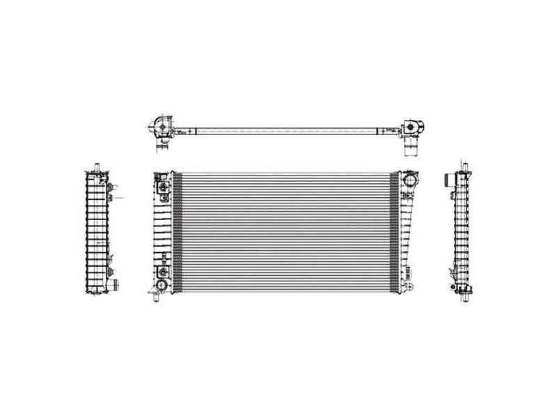 TYC 2818 Radiator Assembly - Ford, Lincoln | 2219022 432671 6L3Z8005A ...