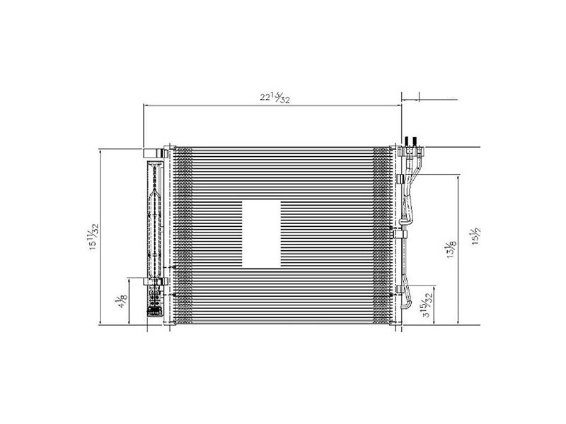 TYC 30019 A/C Condenser - Kia | 3130019 97606D5100 KI3030157