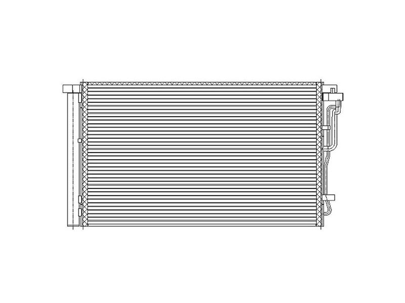 TYC 30030 A/C Condenser - Hyundai | 3130030 97606F2000 97606M6000 HY3030166