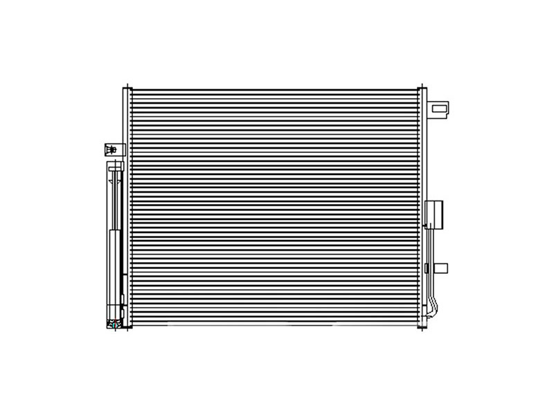 TYC 30044 A/C Condenser; Front - Dodge | 3130044 68232606AB CH3030264