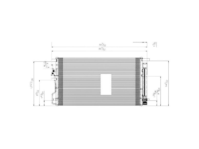 TYC 30054 A/C Condenser - Kia | 3130054 97606D3550 KI3030143