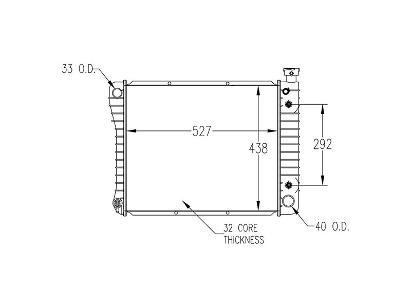 TYC 434 Radiator Assembly - Chevrolet, GMC | 432056 52463932 8010434 CU434