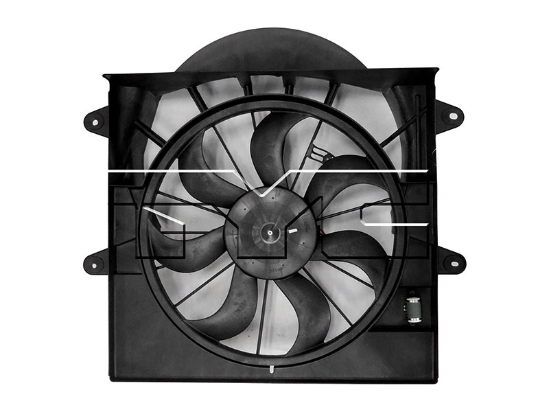 TYC 623360 Cooling Fan Assembly - Jeep | 33355039000 55037969AB 621403 ...