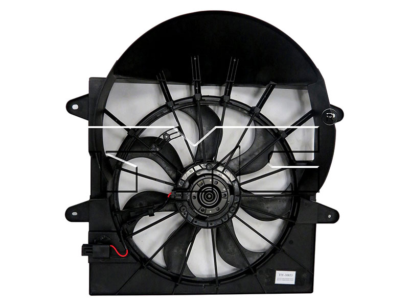 TYC 623360 Cooling Fan Assembly - Jeep | 33355039000 55037969AB 621403 ...
