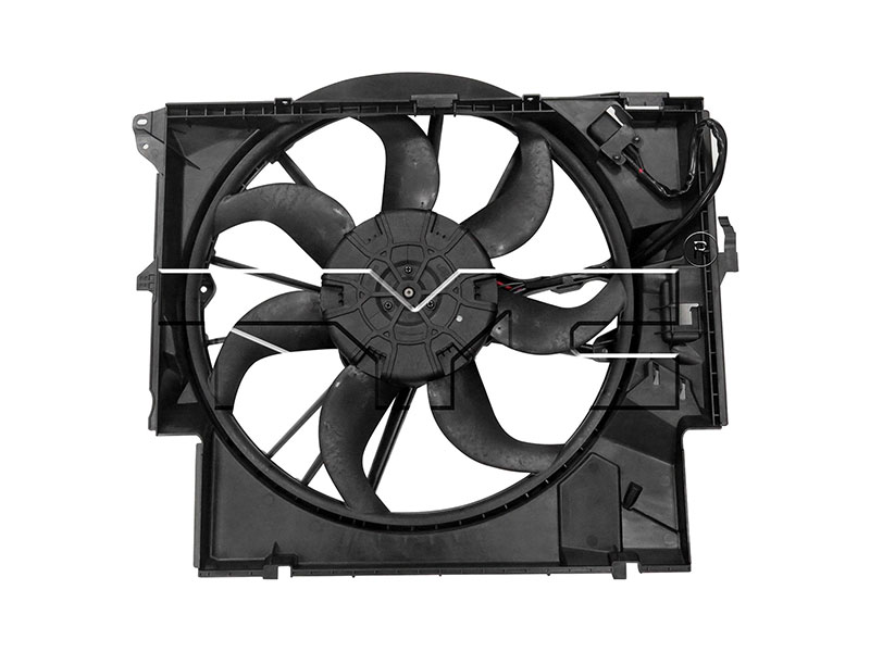TYC 623430 Cooling Fan Assembly - BMW | 17425A3F109 BM3115116