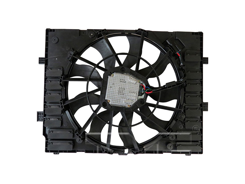 TYC 624760 Cooling Fan Assembly - Porsche | 95810606120 958121203 PO3115104