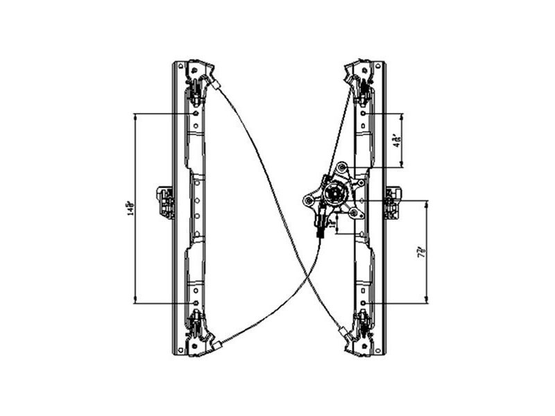 TYC 660396 Power Window Motor and Regulator Assembly; Front Left ...