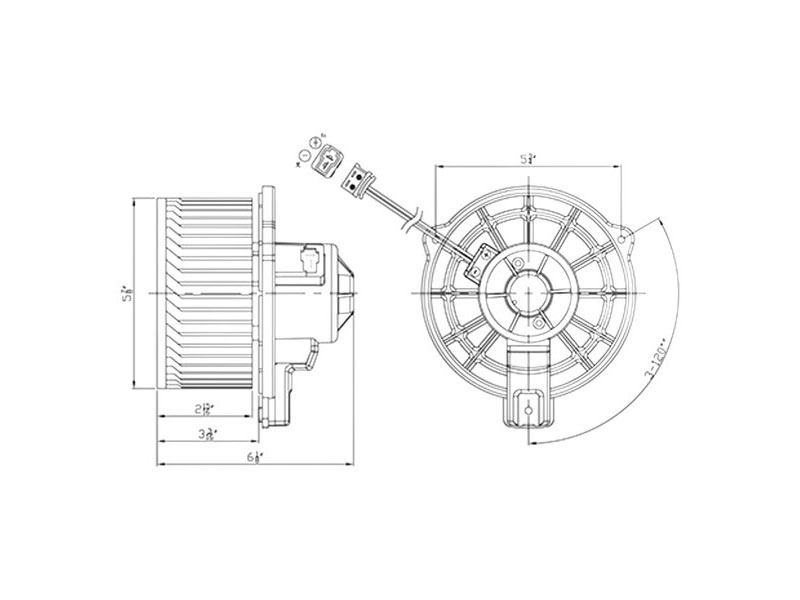 TYC 700286 Blower Assembly; Front - Hyundai, Kia | 75875 971112V000 ...