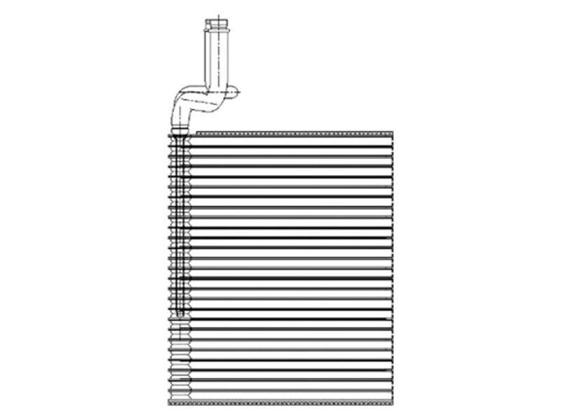 TYC 97185 A/C Evaporator Core; Front - Chrysler, Dodge | 44090 ...