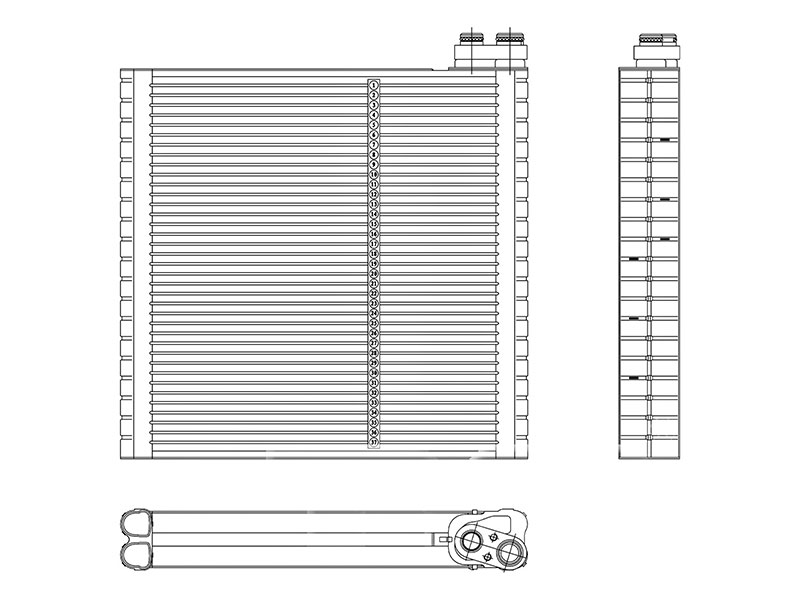 TYC 97287 A/C Evaporator Core; Front - Lexus, Toyota | 64031 8850160421 ...