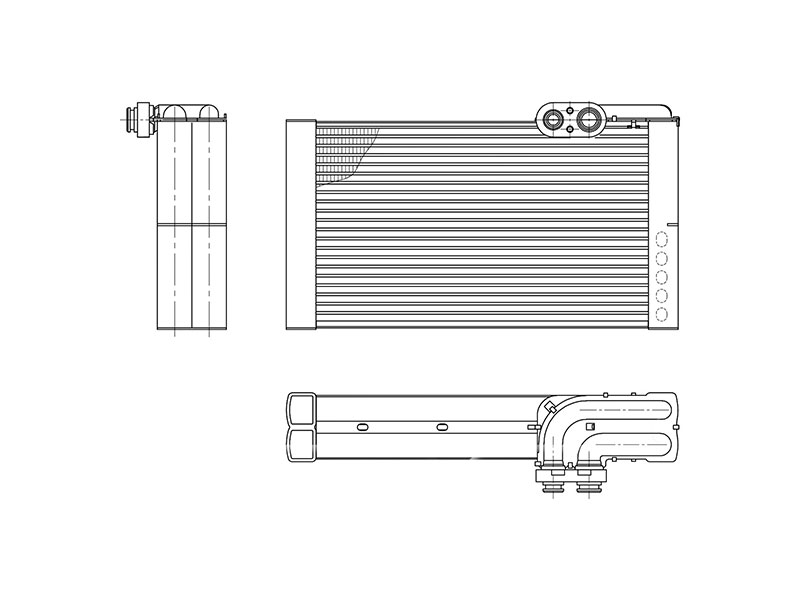TYC 97308 A/C Evaporator Core; Rear - Lexus, Toyota | 64025 885010C080 ...